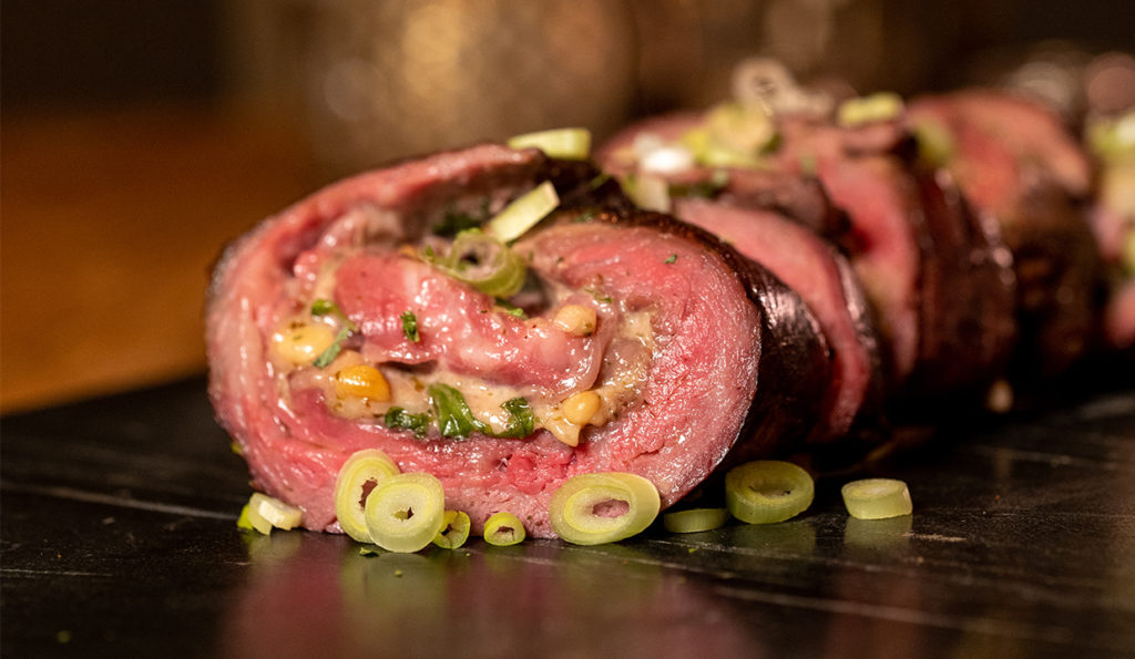 Angus Bavette rollade van de barbecue - VleesFanaat